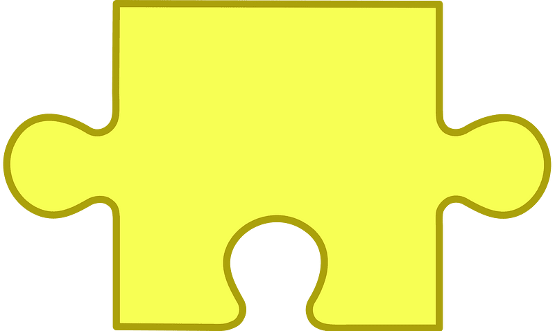 Yellow jigsaw puzzle piece clipart. Free download transparent .PNG ...