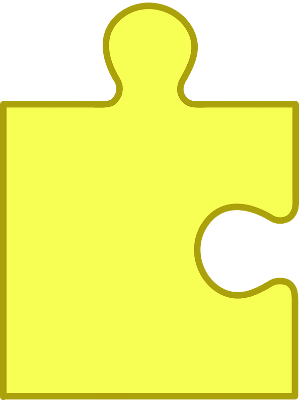 Yellow jigsaw puzzle piece clipart. Free download transparent .PNG ...