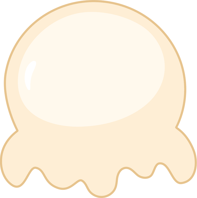 Vanilla Ice Cream Ball - Free vector clipart images on creazilla.com