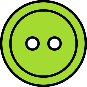 Green round button with two holes clipart. Free download transparent ...