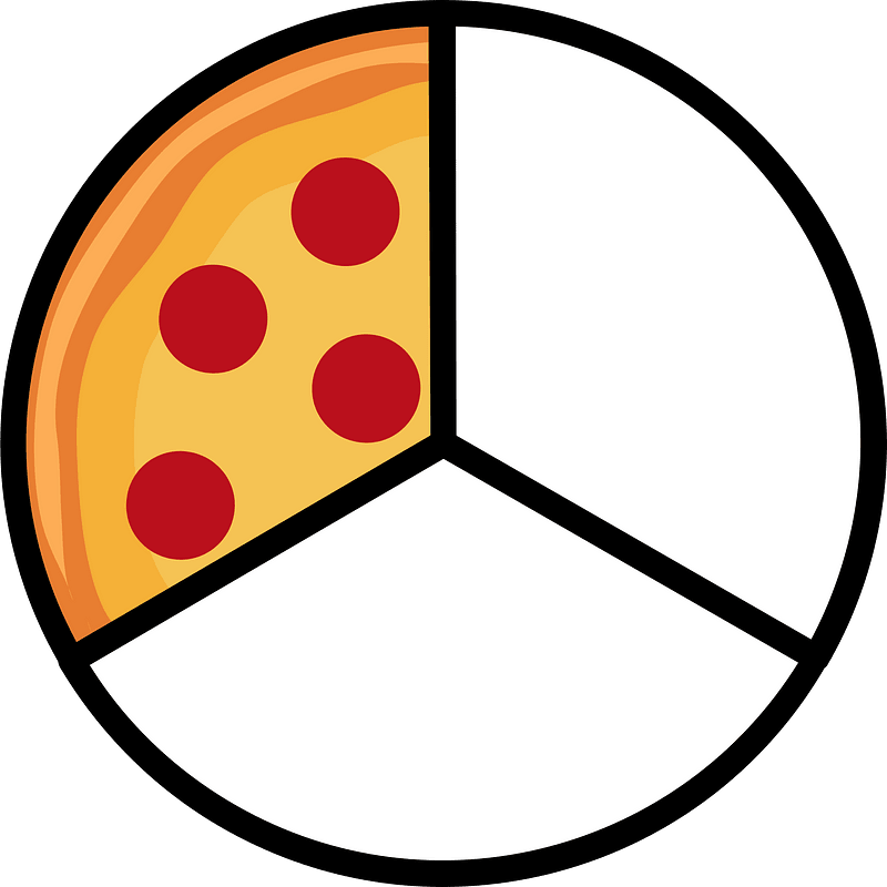 Tomato Pizza Fractions 1:3 clipart. Free download transparent .PNG ...