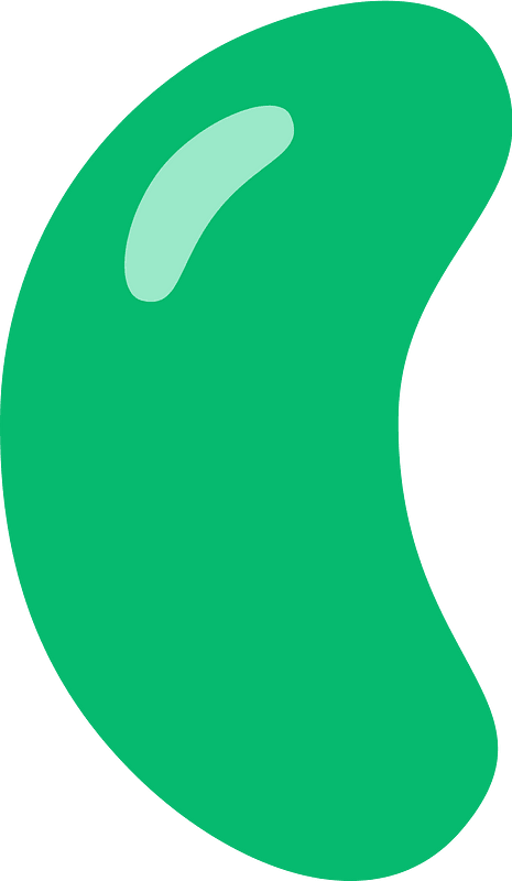 Green jelly bean - Free vector clipart images on creazilla.com