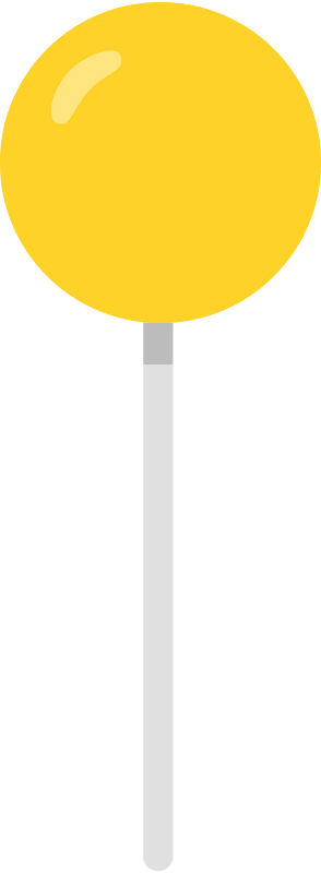 Yellow-Amber ball lollipop - Free vector clipart images on creazilla.com