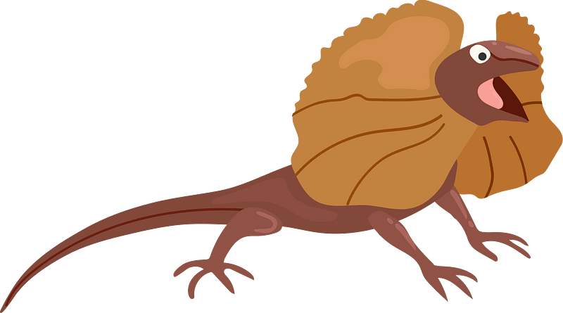 Frilled-neck lizard - Free vector clipart images on creazilla.com