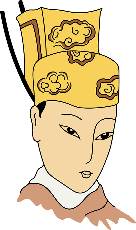 Light yellow hat for an Chinese emperor or empress - Free vector ...