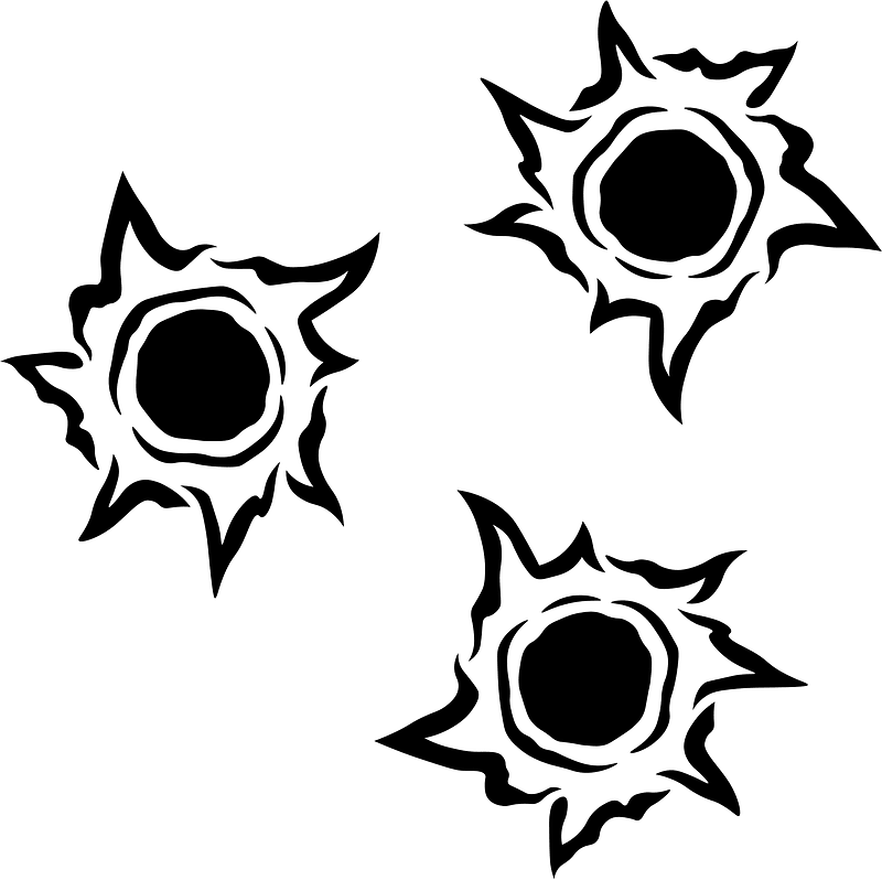 Bullet Holes clipart. Free download transparent .PNG | Creazilla