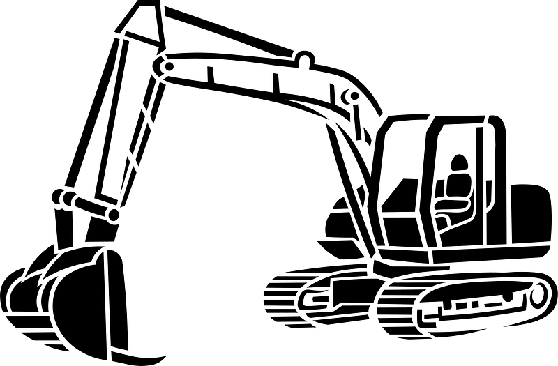 Excavator - Free vector clipart images on creazilla.com