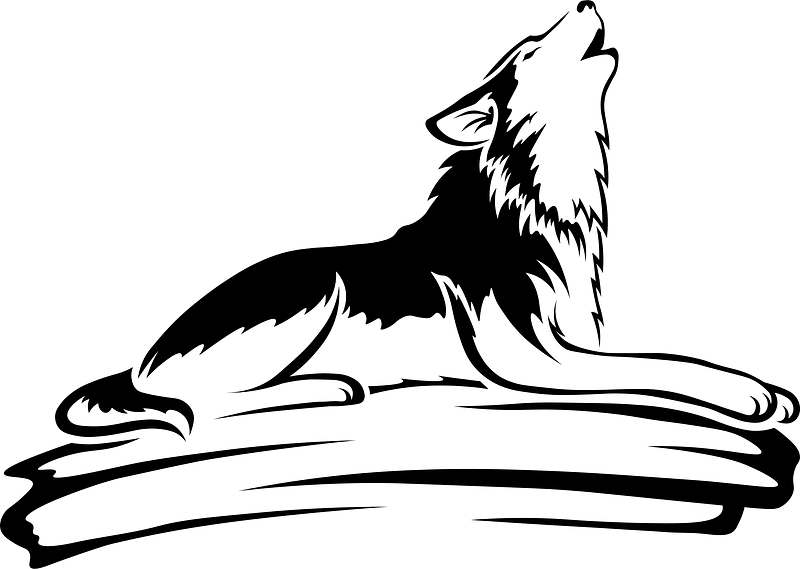 Howling Wolf - Free vector clipart images on creazilla.com