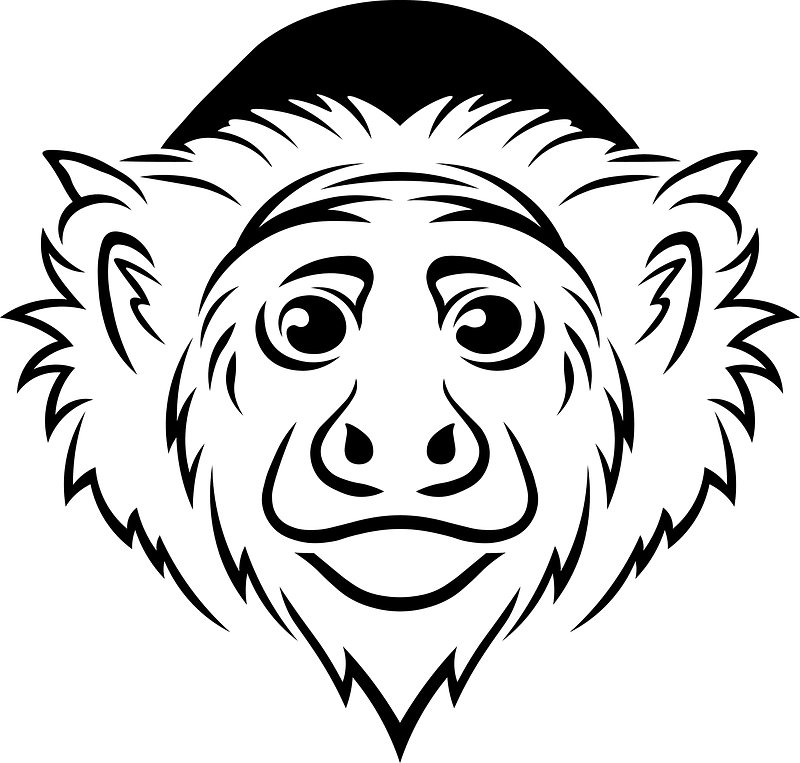 Monkey Face - Free vector clipart images on creazilla.com