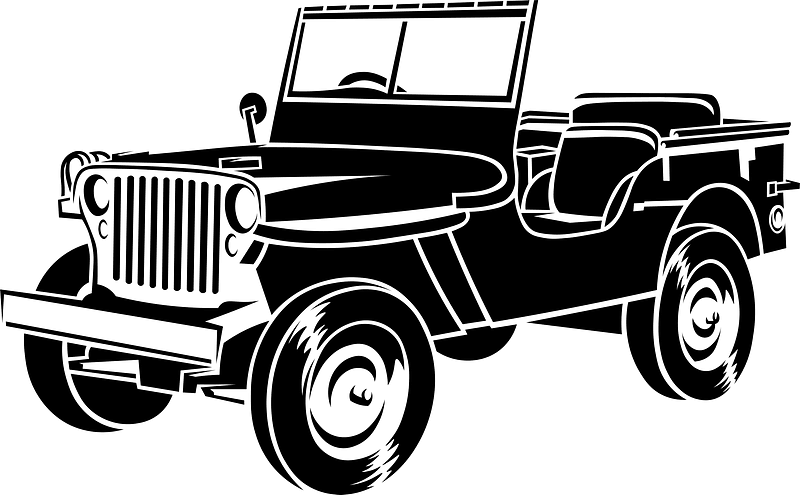 Ww2 Jeep - Free vector clipart images on creazilla.com