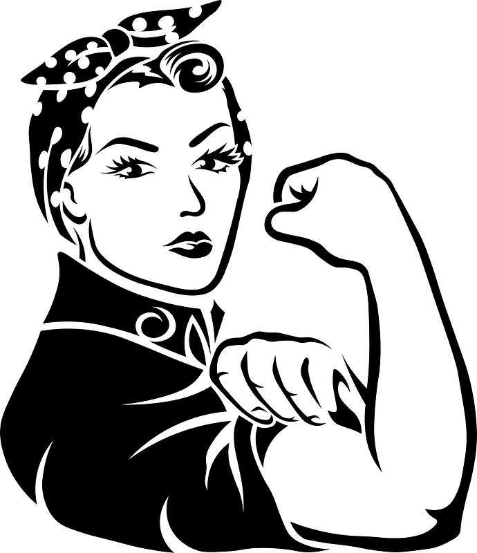 Rosie The Riveter clipart. Free download transparent .PNG | Creazilla