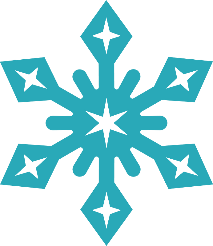 Snowflake - Free vector clipart images on creazilla.com
