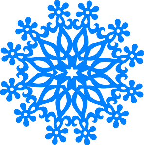 Snowflake - Free vector clipart images on creazilla.com