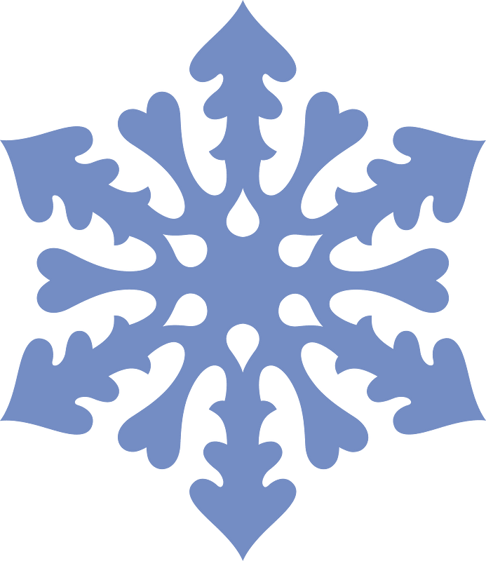 Snowflake - Free vector clipart images on creazilla.com