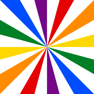 Rainbow pride starburst pattern on transparent - Free vector clipart ...