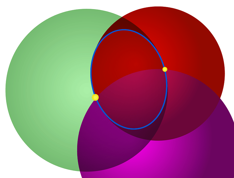 Sphere intersect - Free vector clipart images on creazilla.com