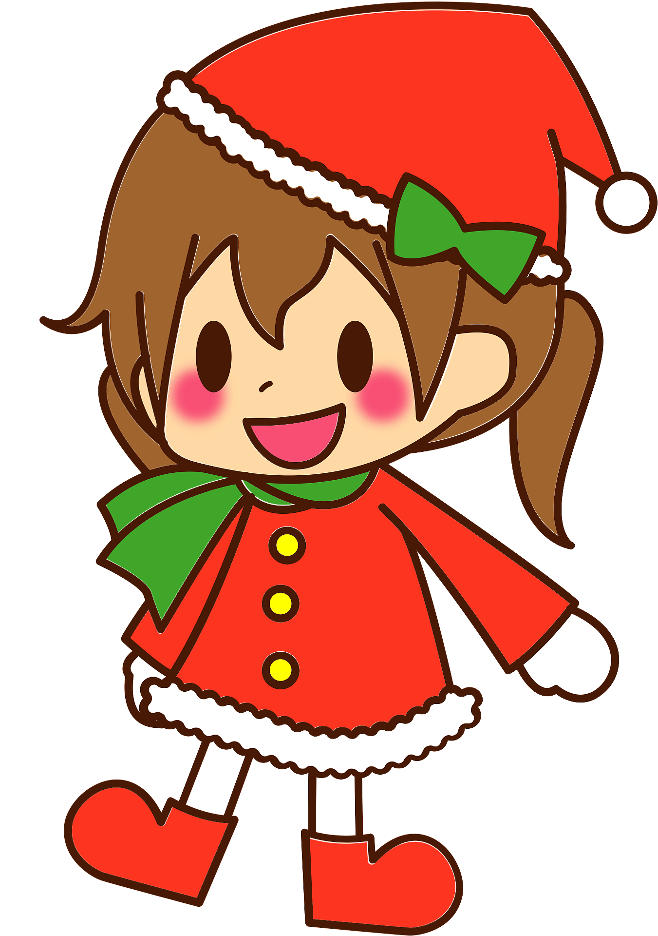 Child Christmas Clipart