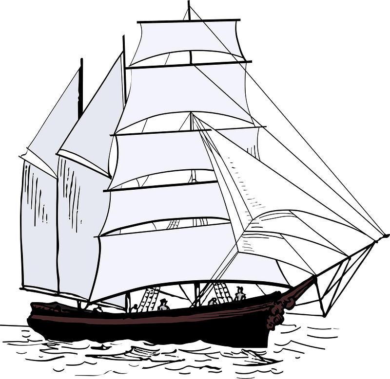 Vintage Ship - Free vector clipart images on creazilla.com