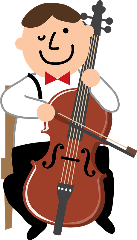 Cello player - Free vector clipart images on creazilla.com
