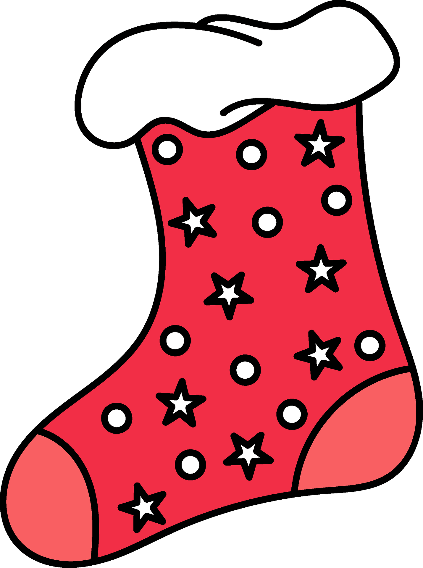 Red Christmas Stocking Clip Art