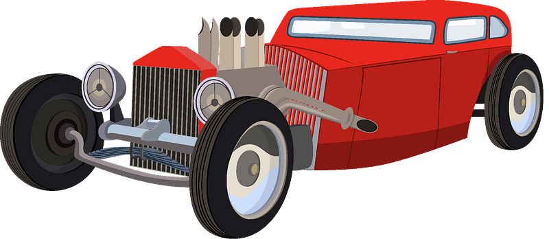Hot rod - Free vector clipart images on creazilla.com