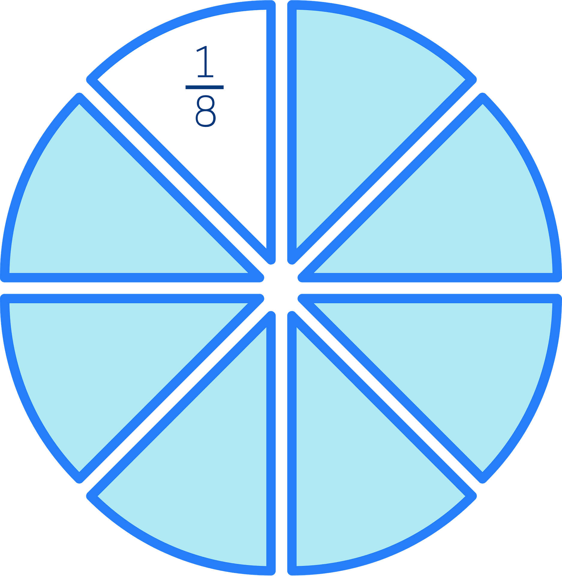 Third Fraction Clipart