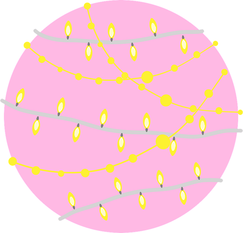 Wedding String Lights Clip Art Transparent