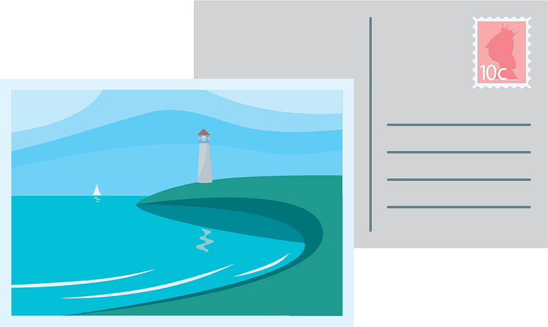 Postcard clipart. Free download transparent .PNG | Creazilla