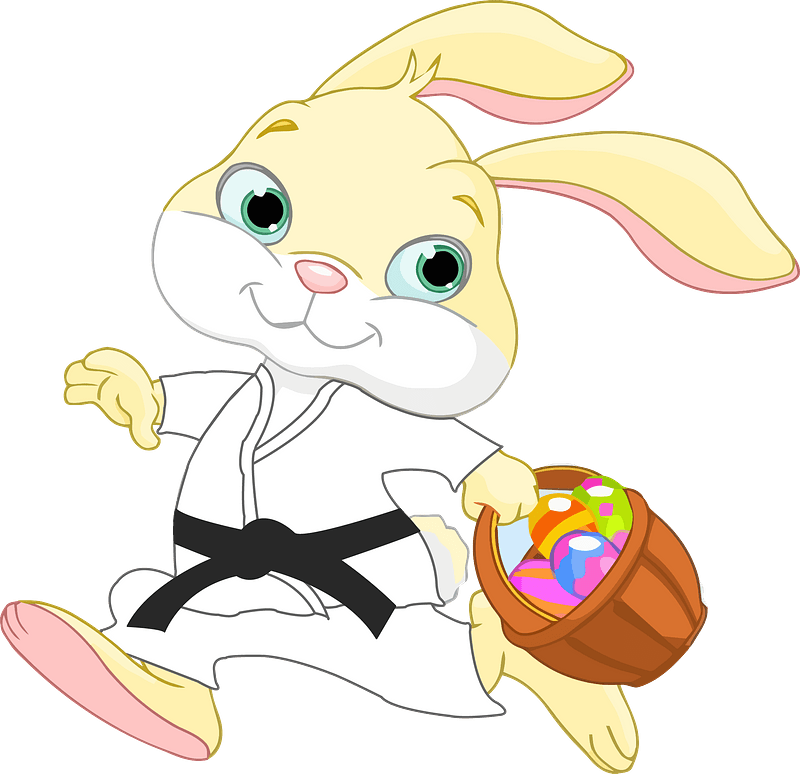 Bunny with Easter basket clipart. Free download transparent .PNG ...