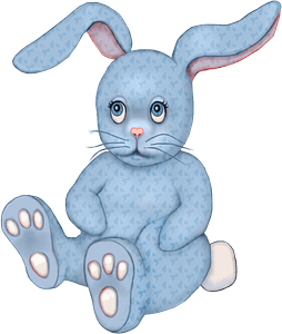 Blue bunny clipart. Free download transparent .PNG | Creazilla