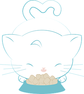 Cartoon eating cat - Free vector clipart images on creazilla.com