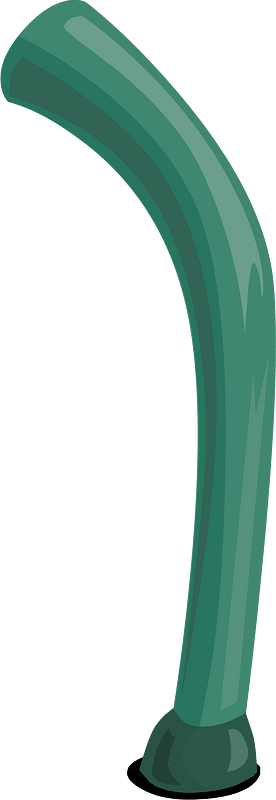 Dark green bent pipe - Free vector clipart images on creazilla.com