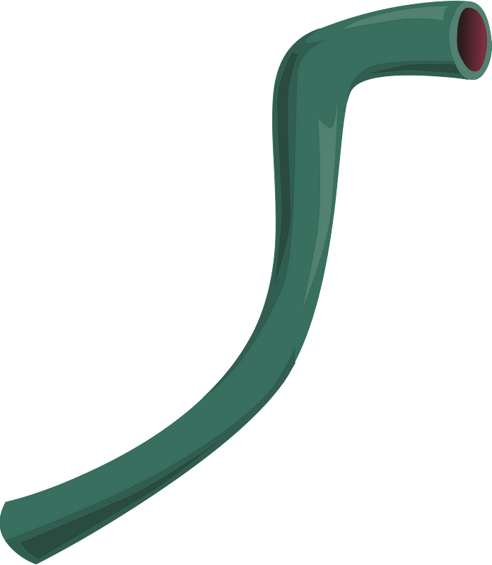 Dark green bent pipe - Free vector clipart images on creazilla.com
