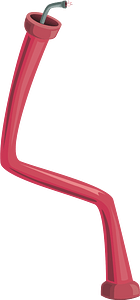 Red bent pipe clipart. Free download transparent .PNG | Creazilla