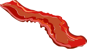 Red bacon - Free vector clipart images on creazilla.com
