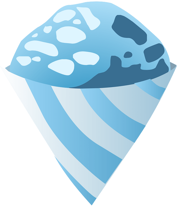 Blue snow cone clipart. Free download transparent .PNG | Creazilla