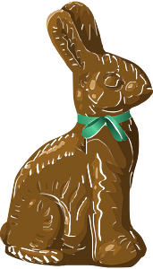 Chocolate rabbit - Free vector clipart images on creazilla.com