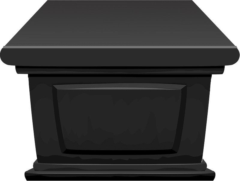 Black onyx side table - Free vector clipart images on creazilla.com