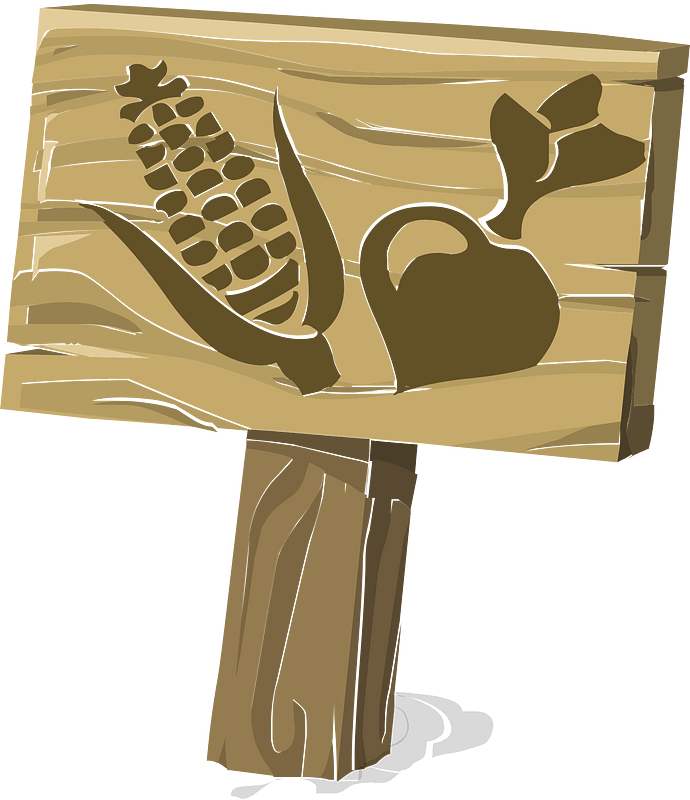 Garden crop sign clipart. Free download transparent .PNG | Creazilla