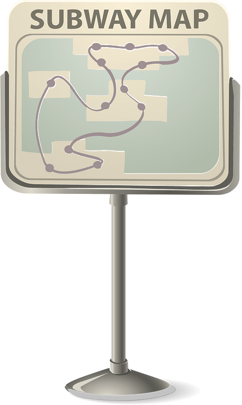Subway map - Free vector clipart images on creazilla.com
