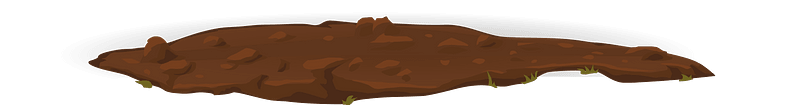 Brown dirt patch - Free vector clipart images on creazilla.com