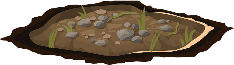 Brown dirt patch - Free vector clipart images on creazilla.com