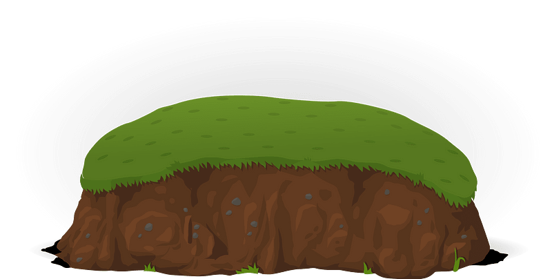 Green grass platform - Free vector clipart images on creazilla.com