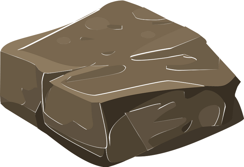 Brown rock rubble - Free vector clipart images on creazilla.com