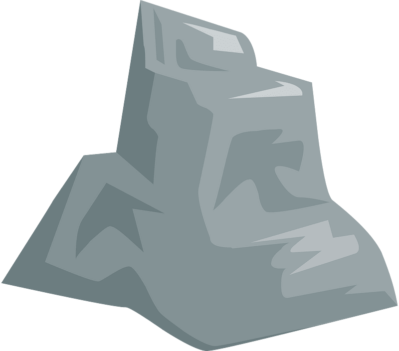 Grey rock rubble - Free vector clipart images on creazilla.com