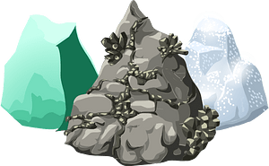 Three rocks - Free vector clipart images on creazilla.com