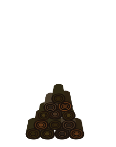 Log pile - Free vector clipart images on creazilla.com