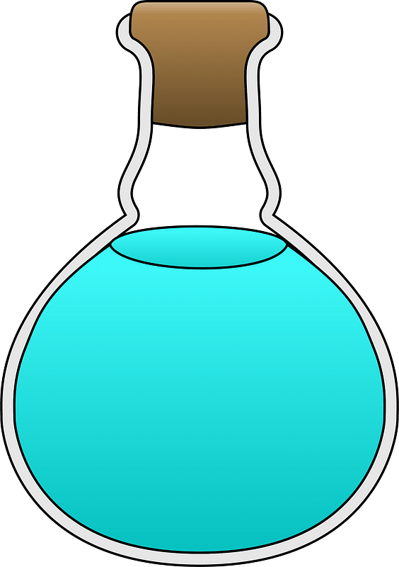 Light blue potion - Free vector clipart images on creazilla.com