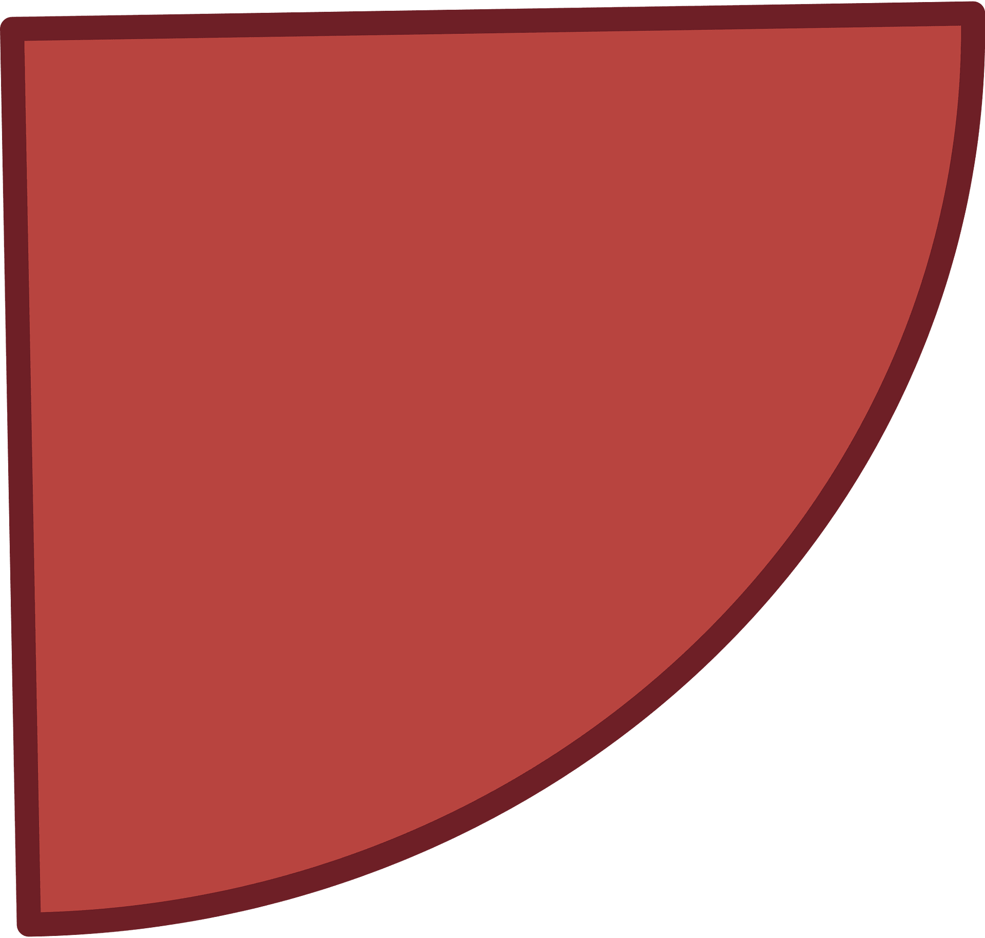 Quarter Circle Shape Clipart