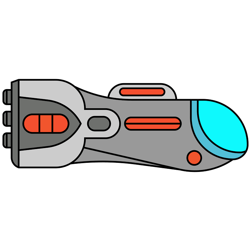 Red spaceship - Free vector clipart images on creazilla.com